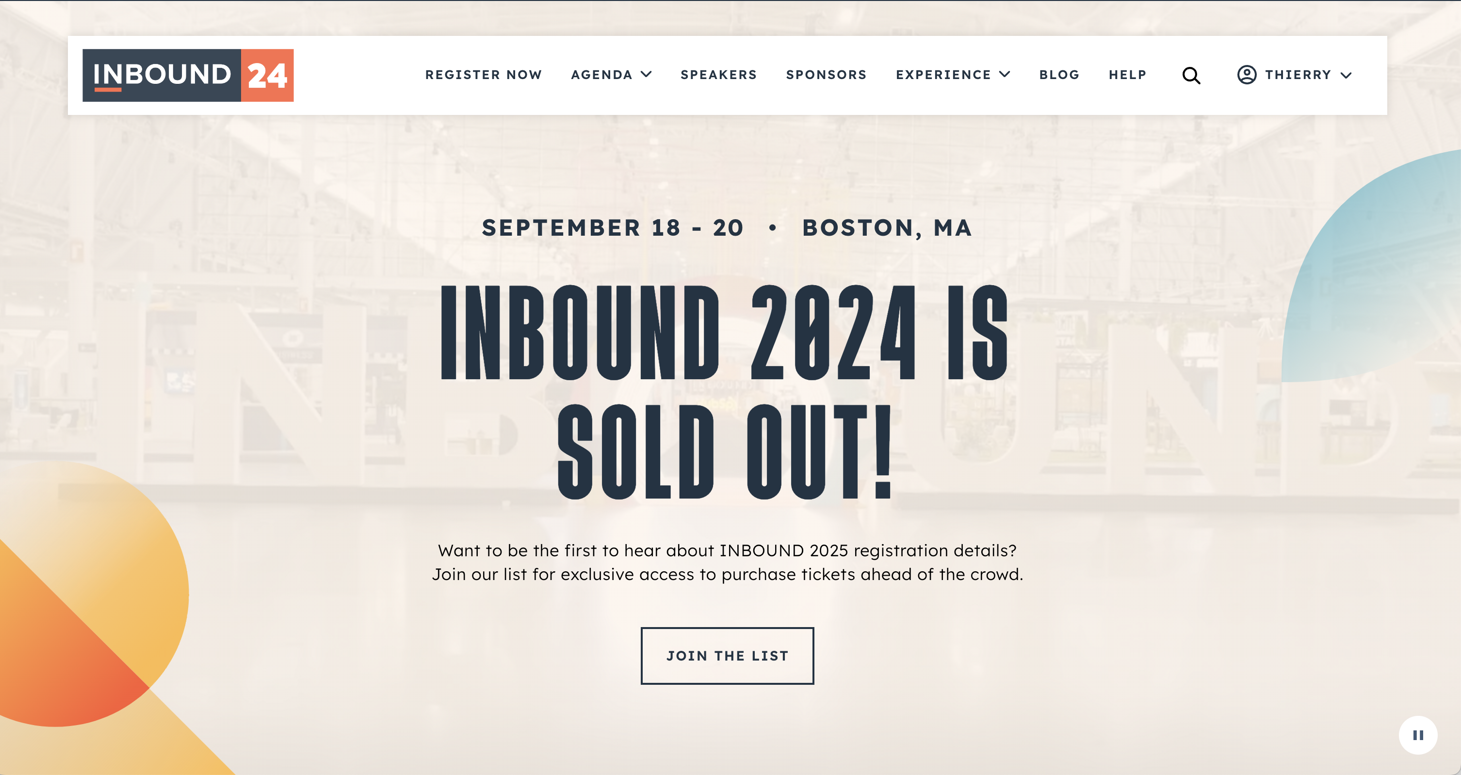 Inbound 2024 : MMIO sera à Boston du 16 au 20 septembre